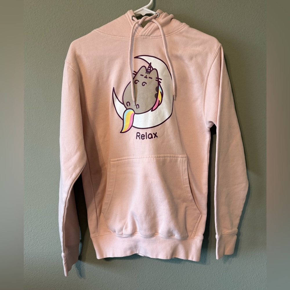 Pusheen Hoodie Relax Crescent Moon Size Small - Gem
